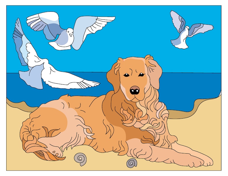 My Friends - 32 Printable Coloring Pages - Cat & Dog Coloring Book ...