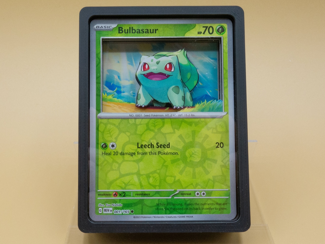 3D Bulbasaur Shadowbox - Etsy