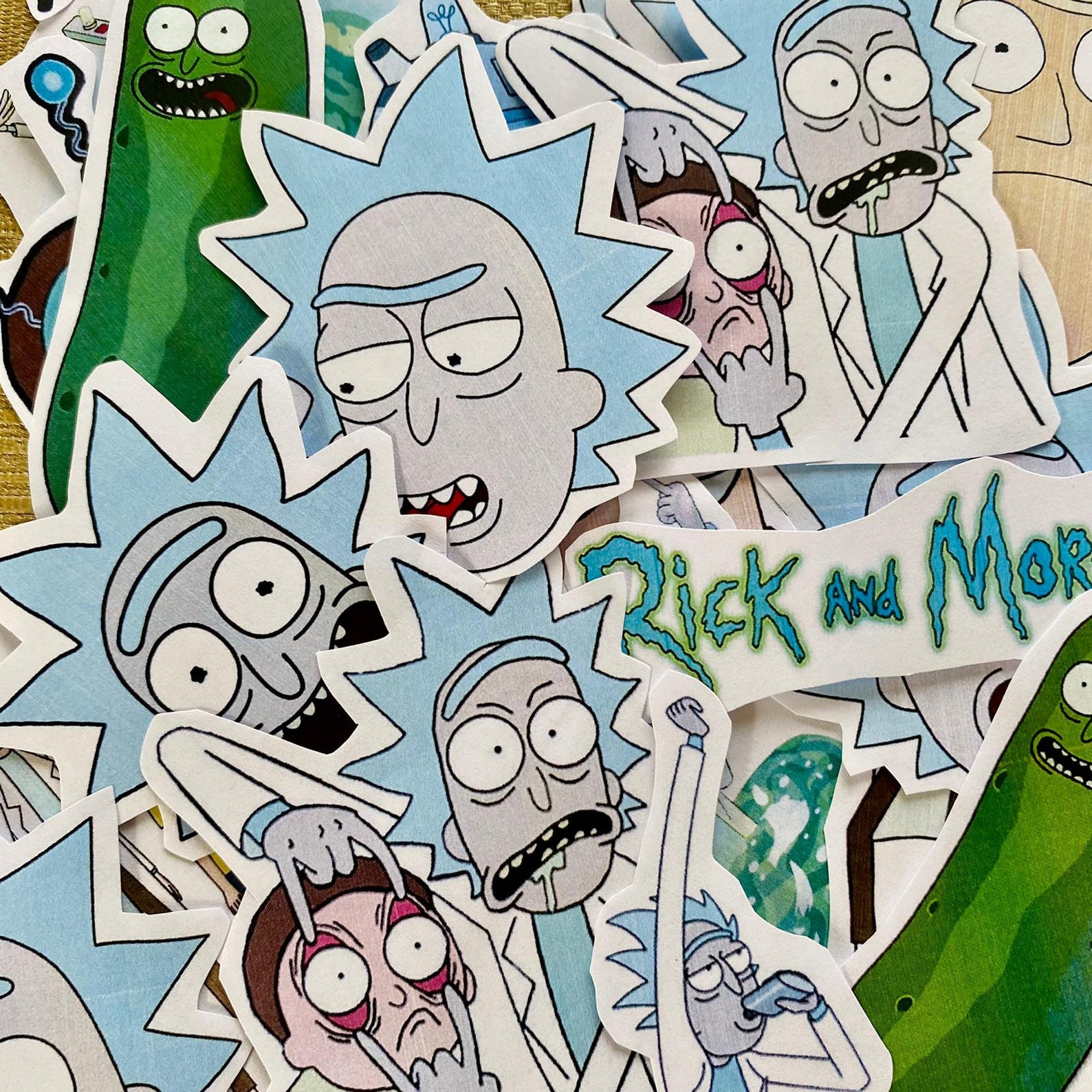 Rick and Morty Sticker Pack | 24 Pcs | Pickle Rick | Emoji Gift ...