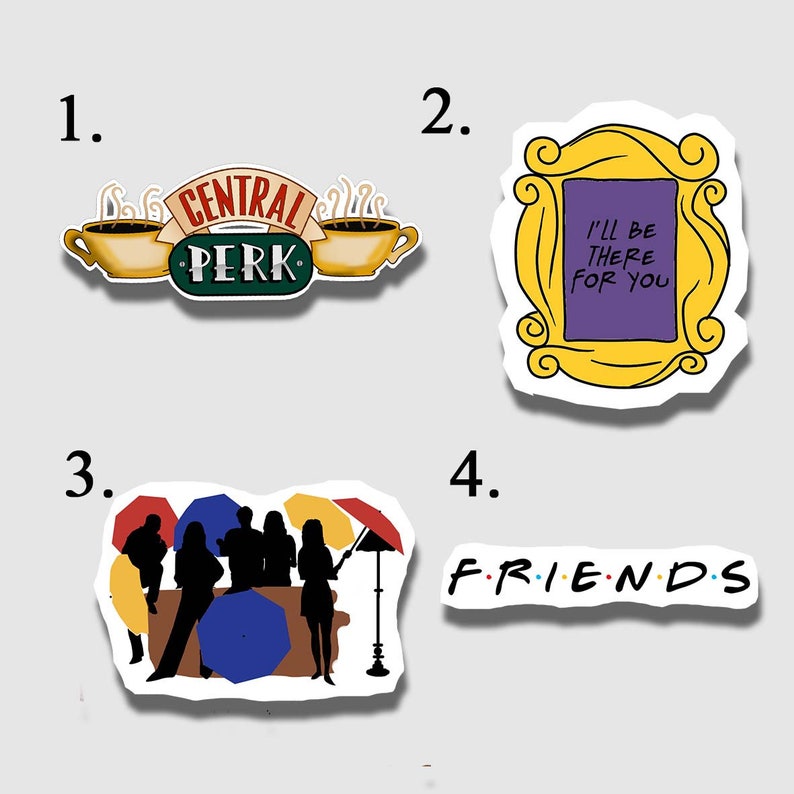 Friends TV Show Sticker Pack: Iconic Quotes (printable Stickers) - Etsy