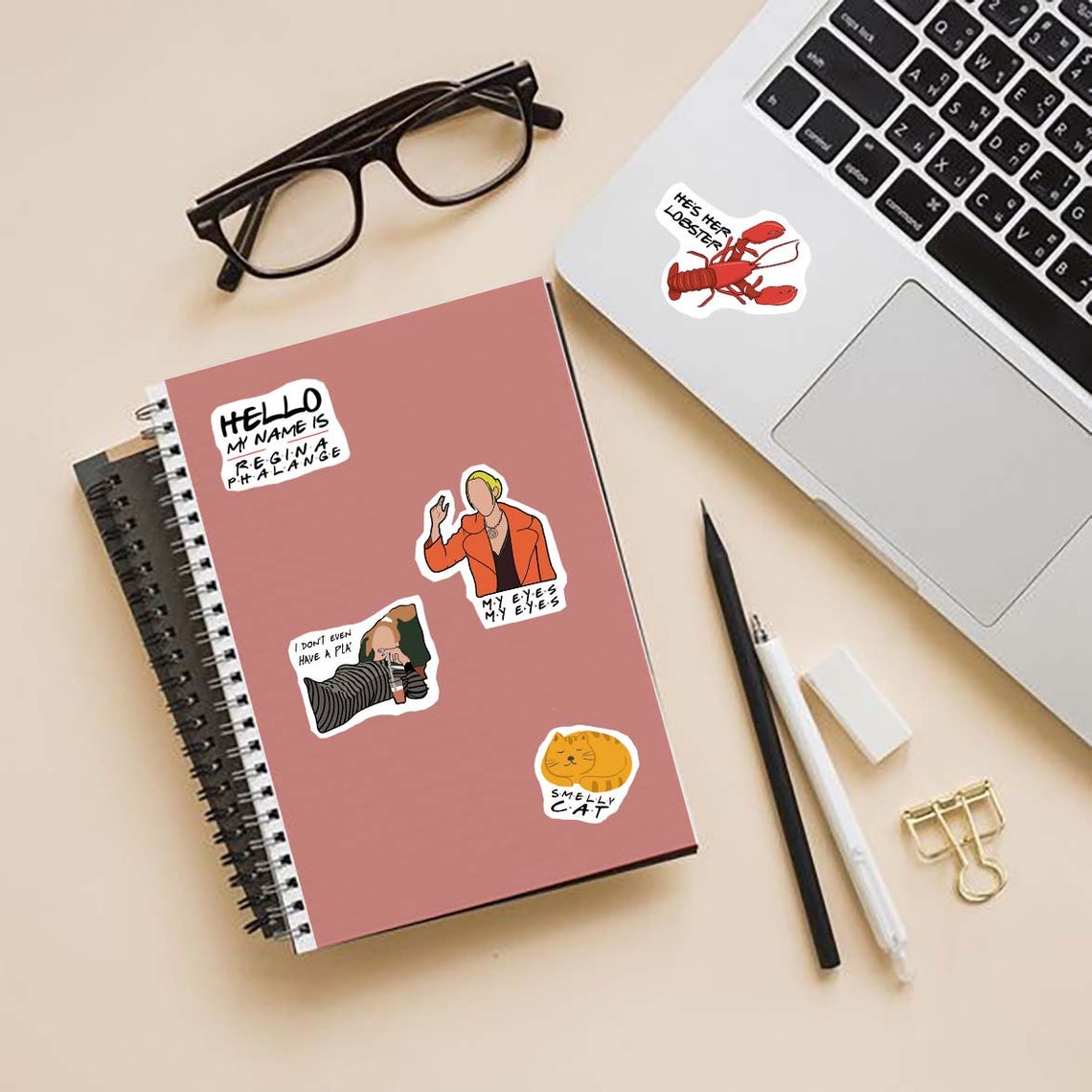 Friends TV Show Sticker Pack Ross Rachael Chandler Monica Phoebe Joey ...