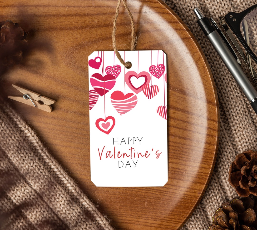 Valentine's Day Gift Tags | Printable | Happy Valentine's Day ...