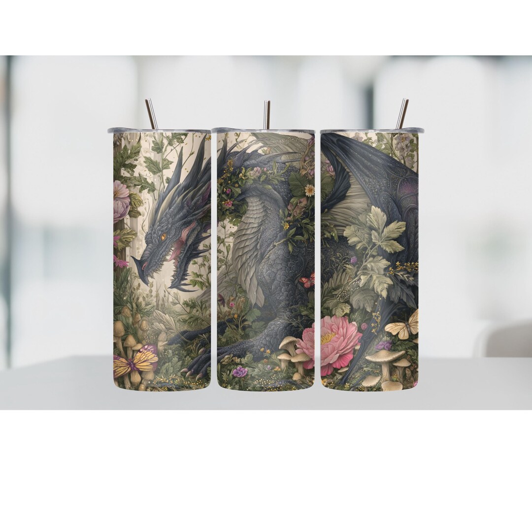 Abraxos Floral Tumbler Wrap 5pngs, Throne of Glass Skinny Wrap ...