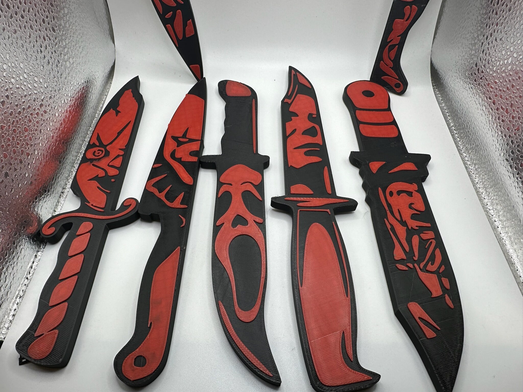 Horror Knife Set 8 Pieces Ghost Face, Jason, It, Chucky, Freddy, and ...