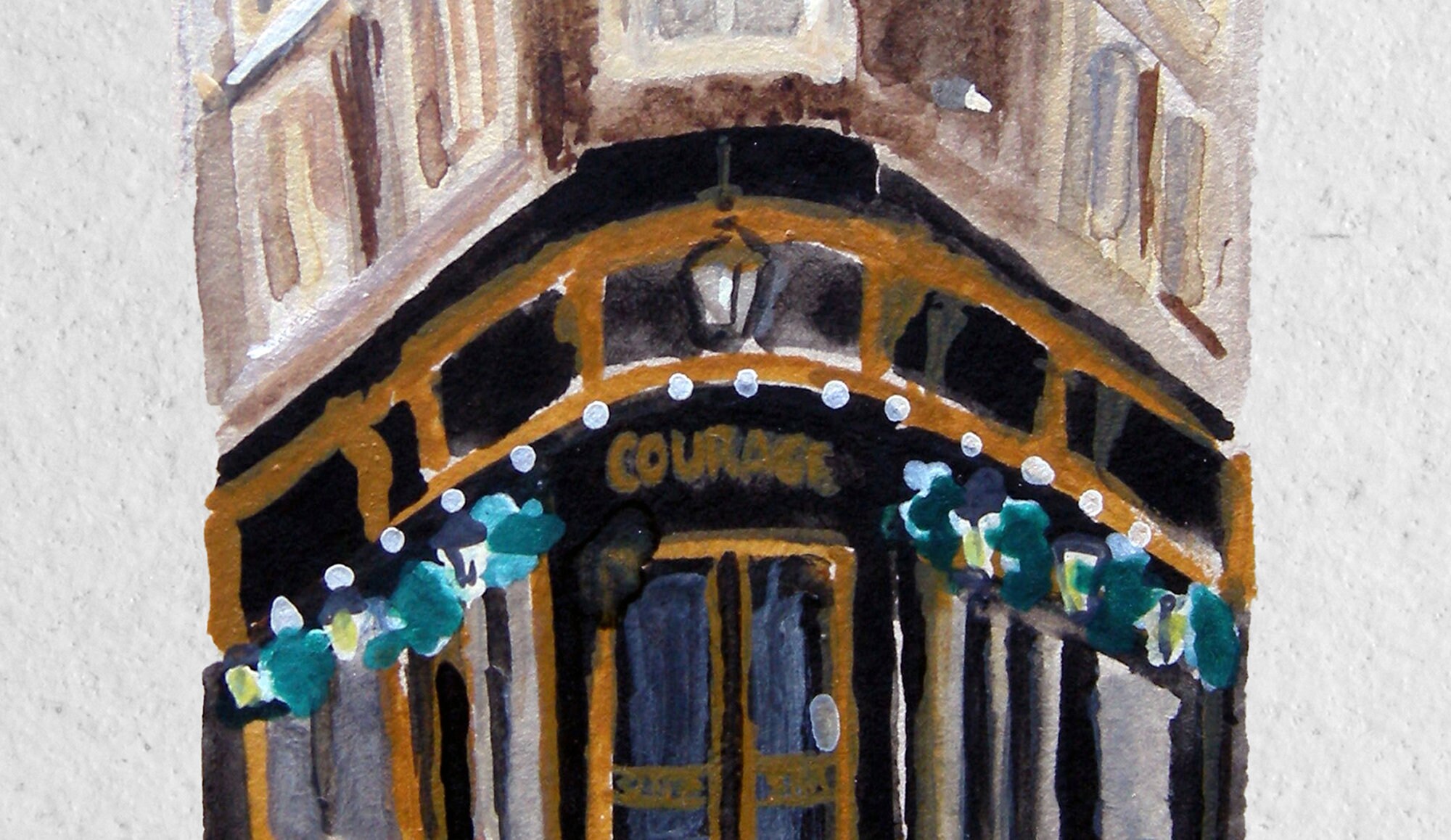 Instant Download, Watercolor Printable Painting Courage Pub, London - Etsy