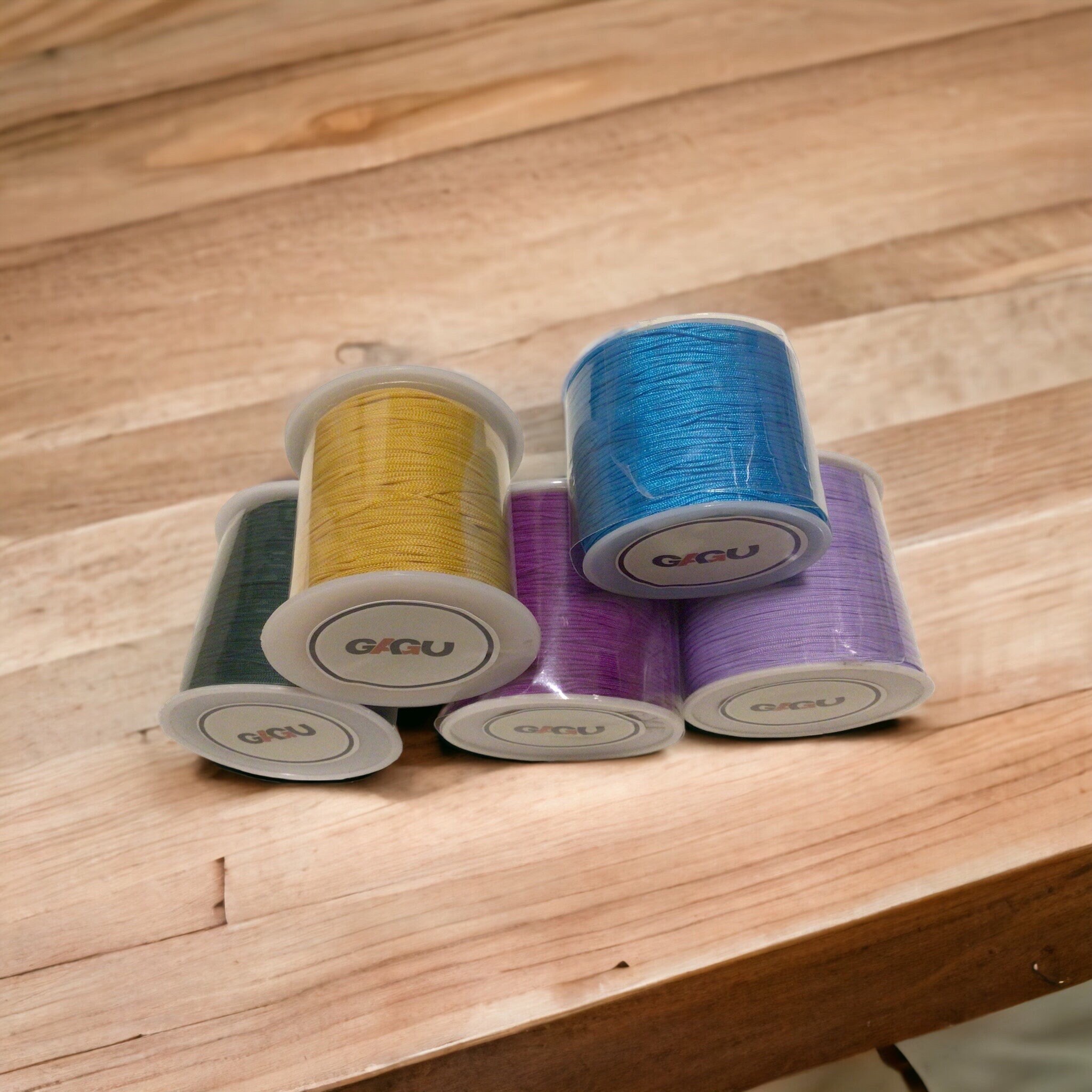 Colored Thread for String Art Projects 5x100 Yard (gold-dark Green ...