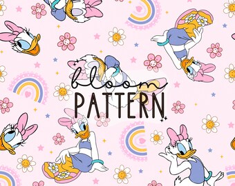 Daisy Duck Seamless File - Etsy