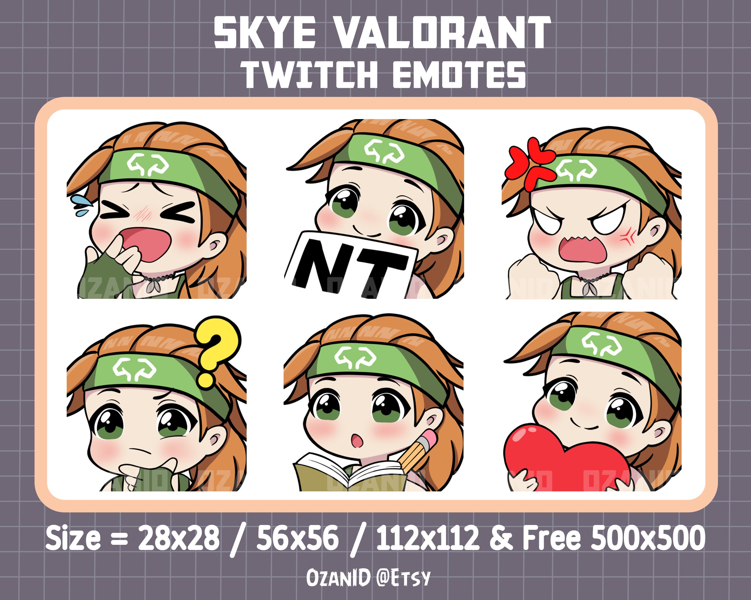 Skye Valorant Twitch Emotes Pack, Twitch Emotes for Streamer, Skye ...