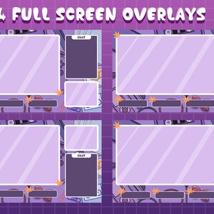 Twitch Overlay Animated Lofi Desk Scenes, Aesthetic Purple Theme, Cute Retro Scenes Alerts ...