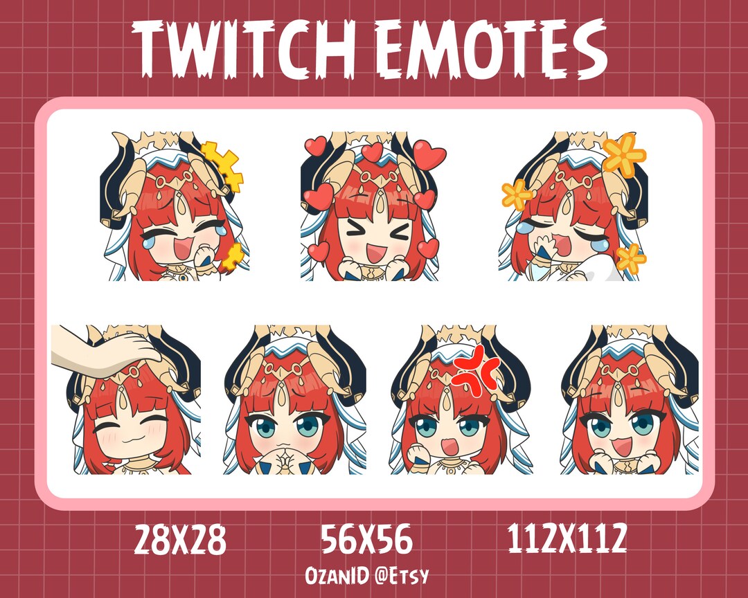 Twitch Emote Pack, Nilou Genshin Impact, Twitch Streamer and Discord ...