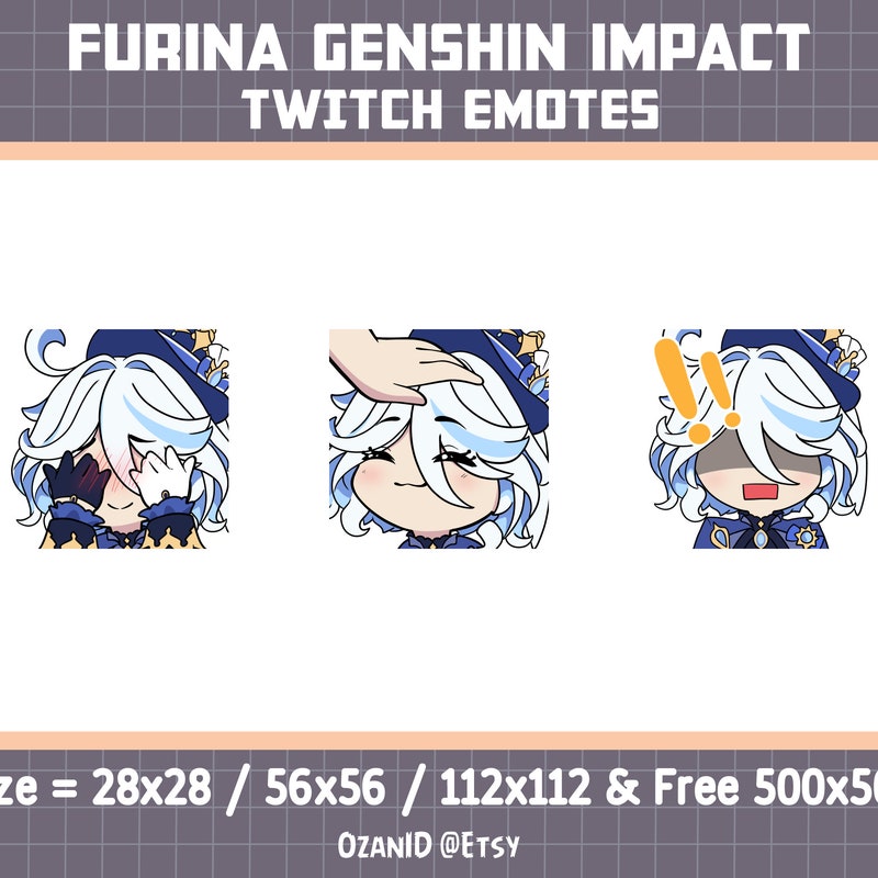 Furina Stickers - Etsy