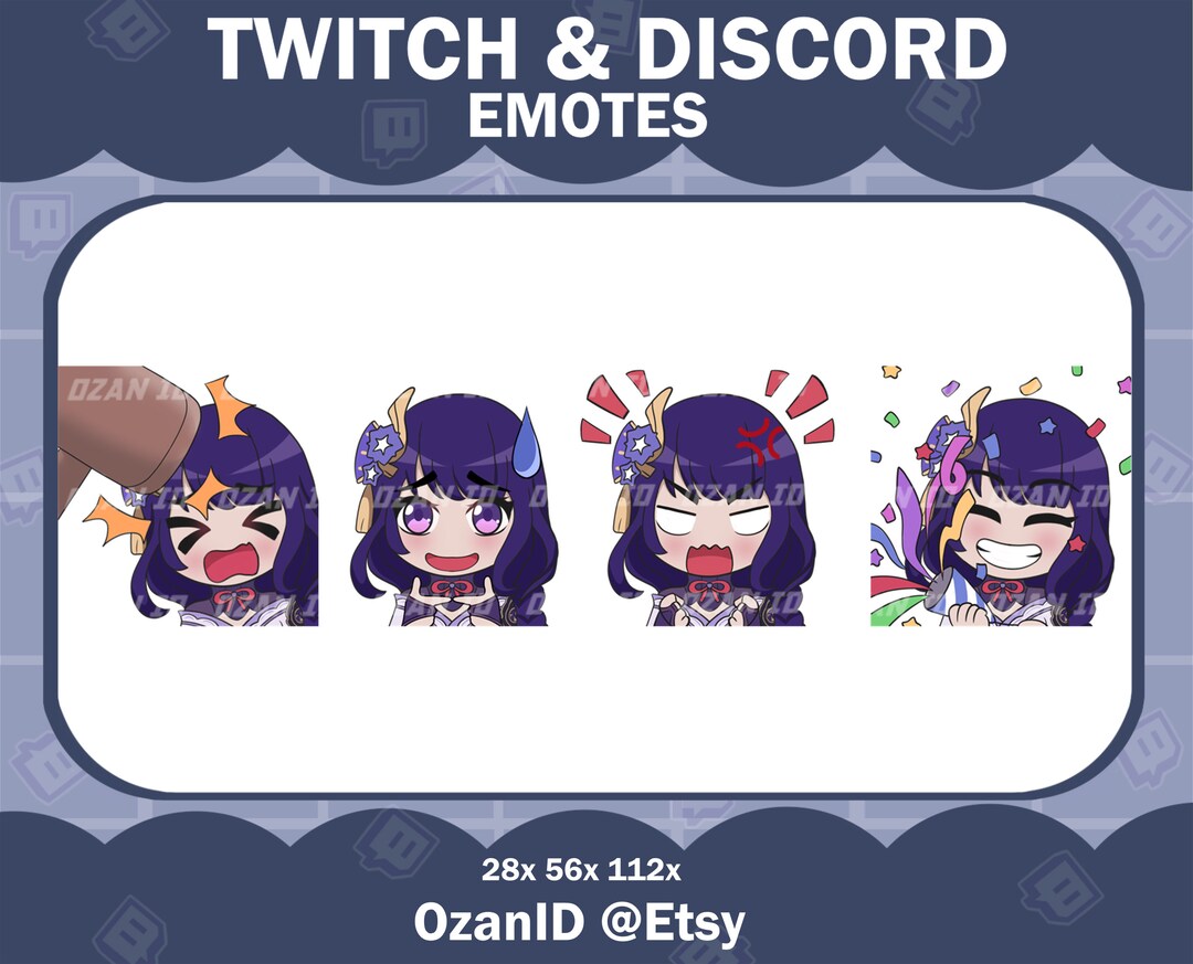 Genshin Impact Baal Raiden Shogun Emote Set - Etsy Australia