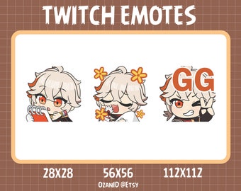 Genshin Impact Neuvillette Emote Pack, Cute Chibi Genshin Impact ...