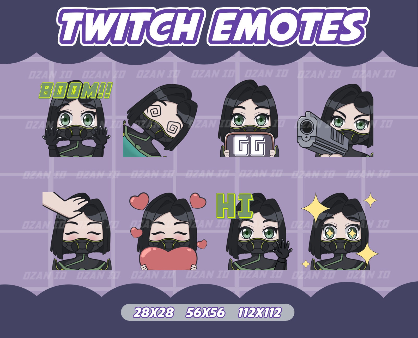 Viper Valorant Twitch Emotes Pack Twitch Emotes For Streamer - Etsy México