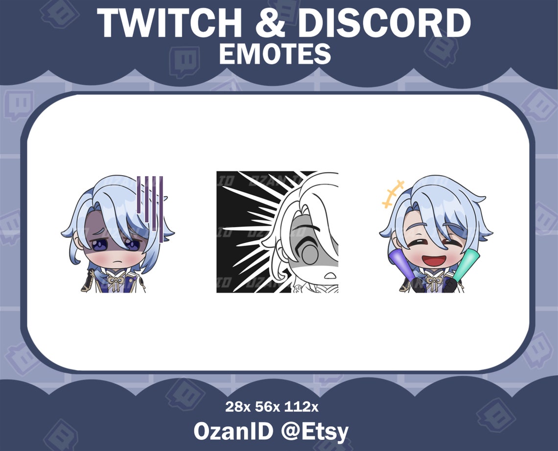 Genshin Impact Ayato Kamisato Emote Set, Sad/shock/glowstick, Kawai ...