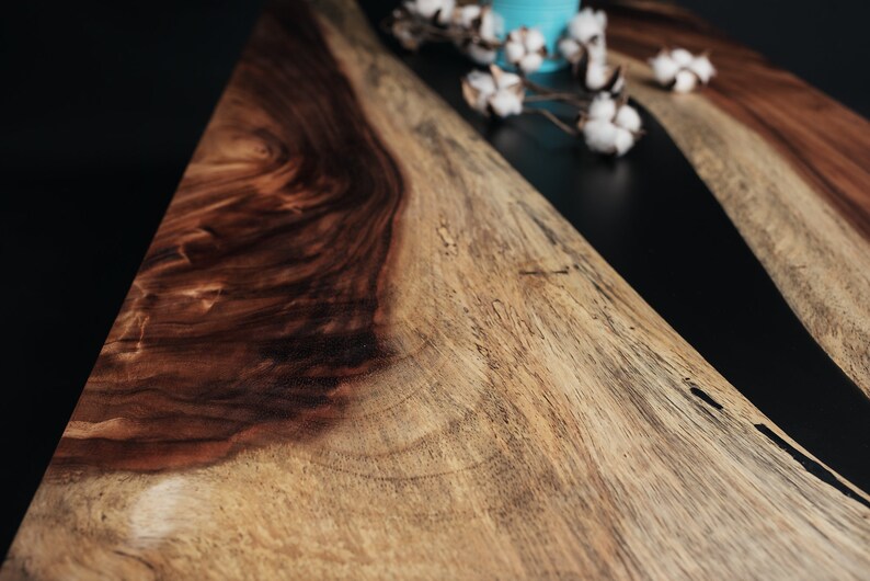 Monkey Pod Epoxy Table - Etsy