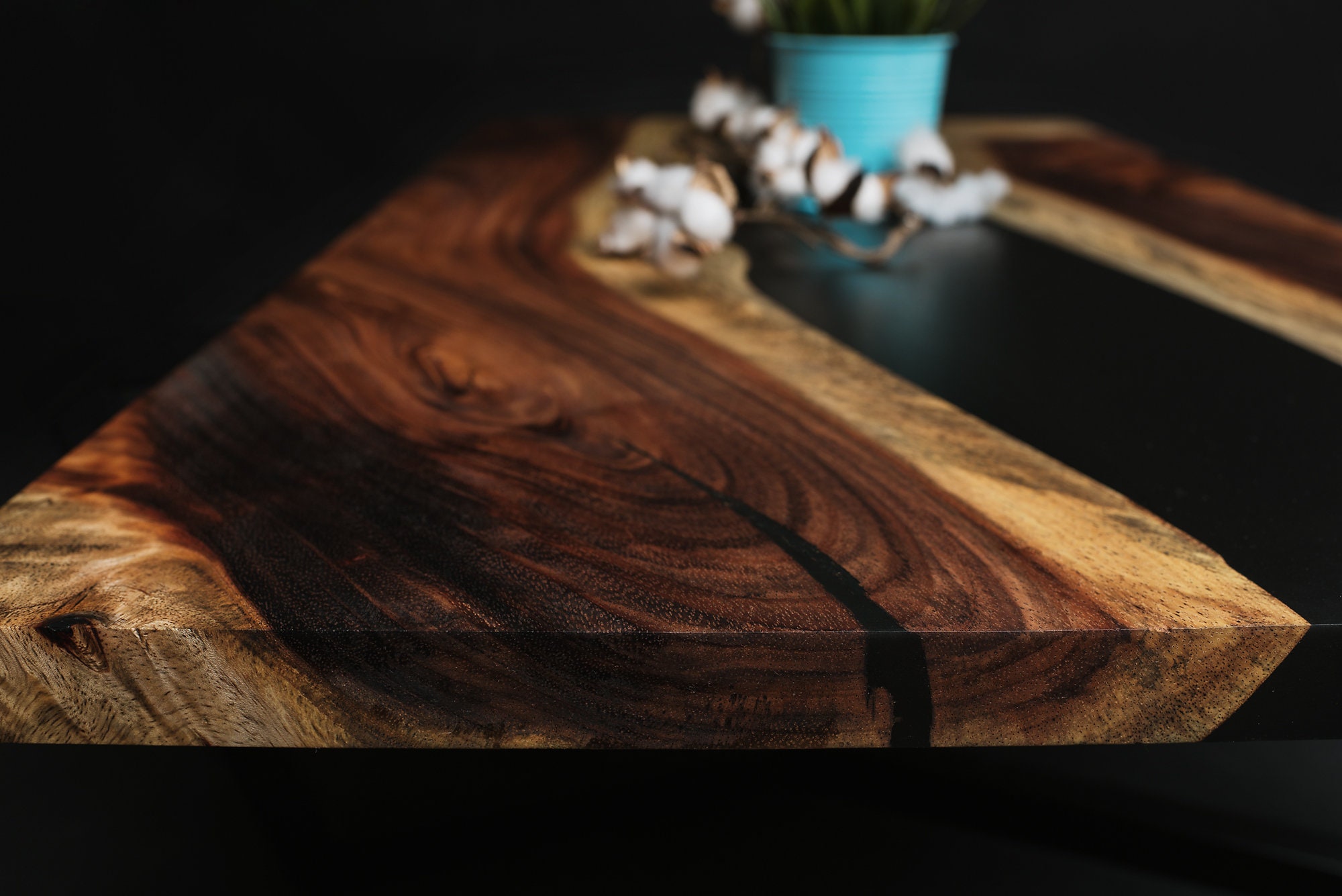 Monkey Pod Epoxy Table - Etsy