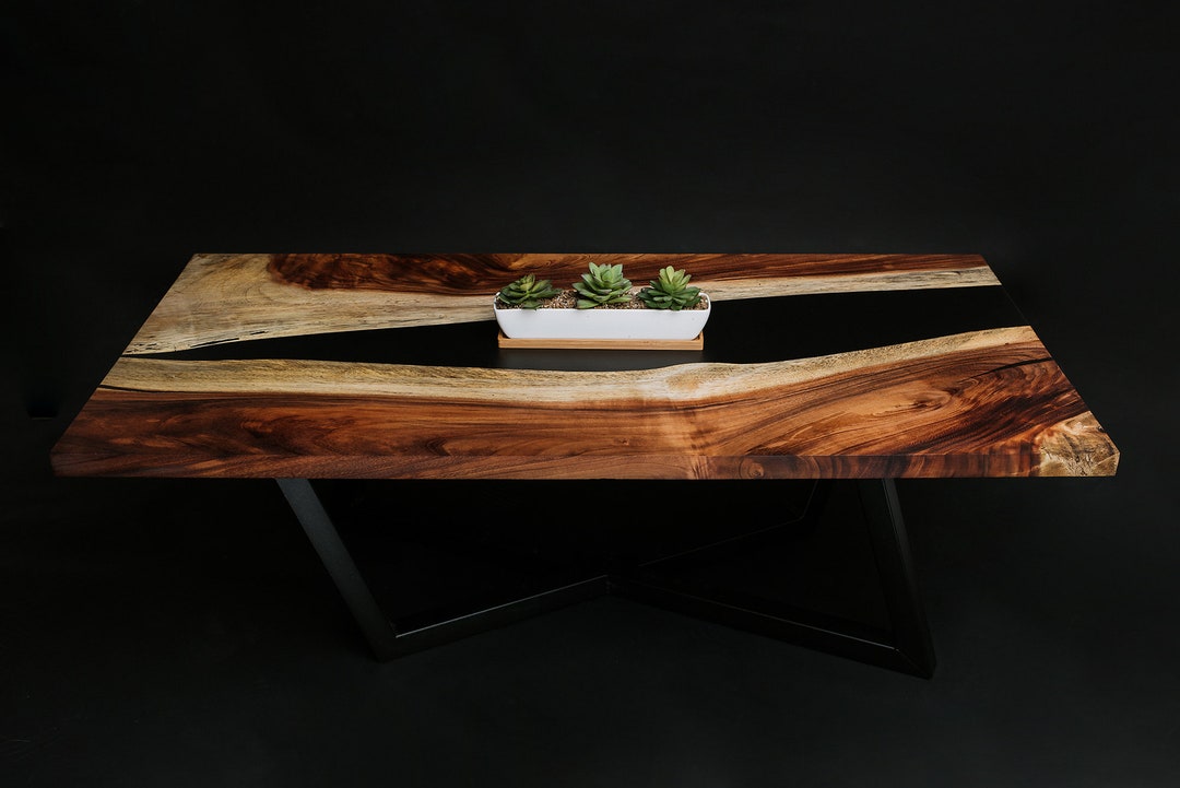 Monkey Pod Epoxy Table - Etsy