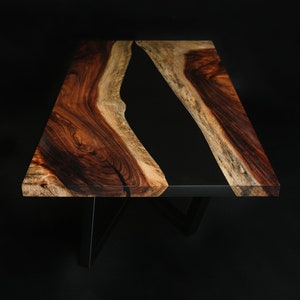 Monkey Pod Epoxy Table - Etsy