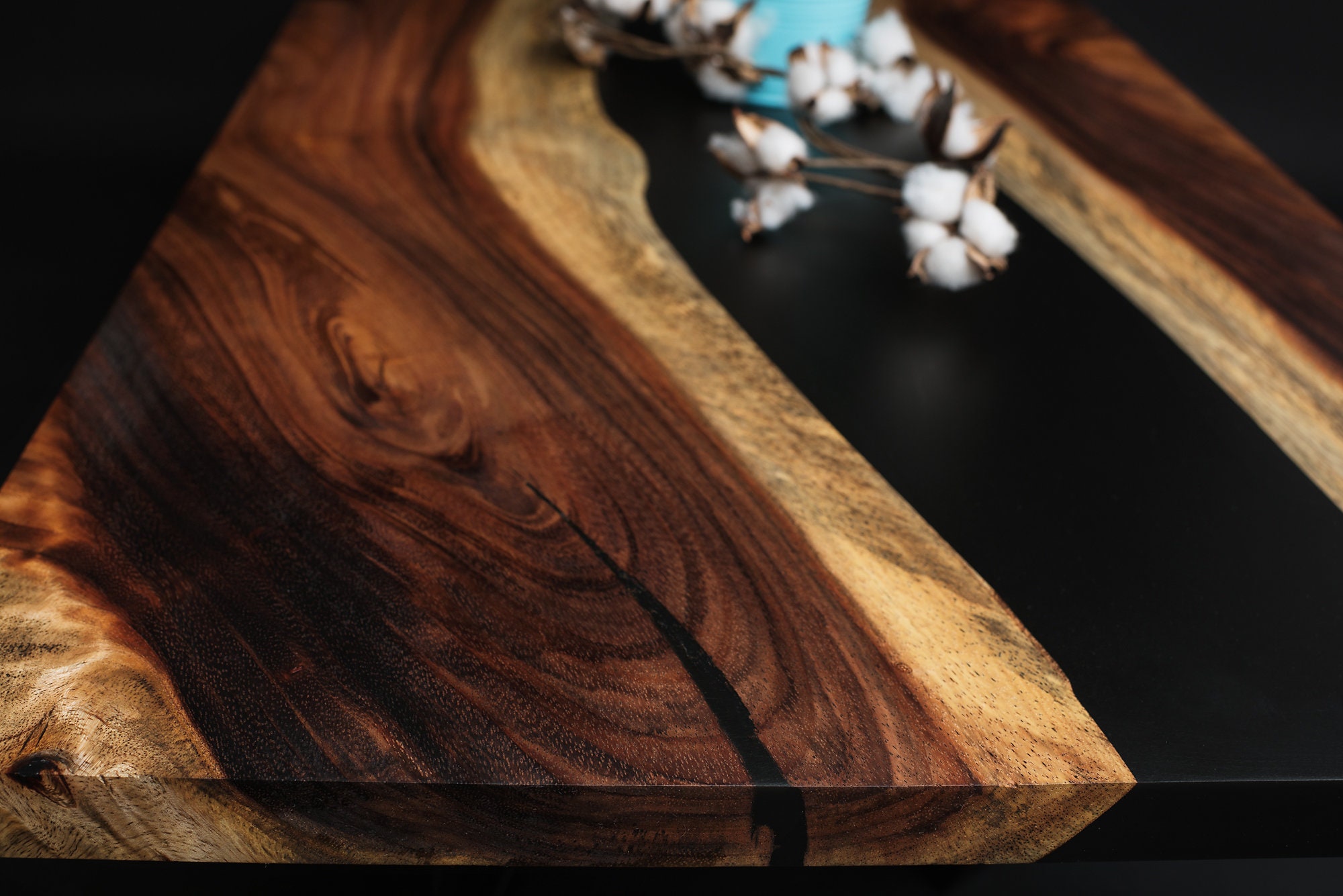 Monkey Pod Epoxy Table - Etsy