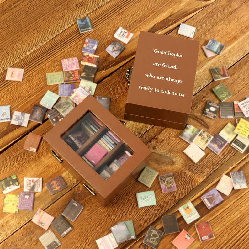 Personalized Pocket Edition Anxiety Bookcase | Study Decoration | MINI ...