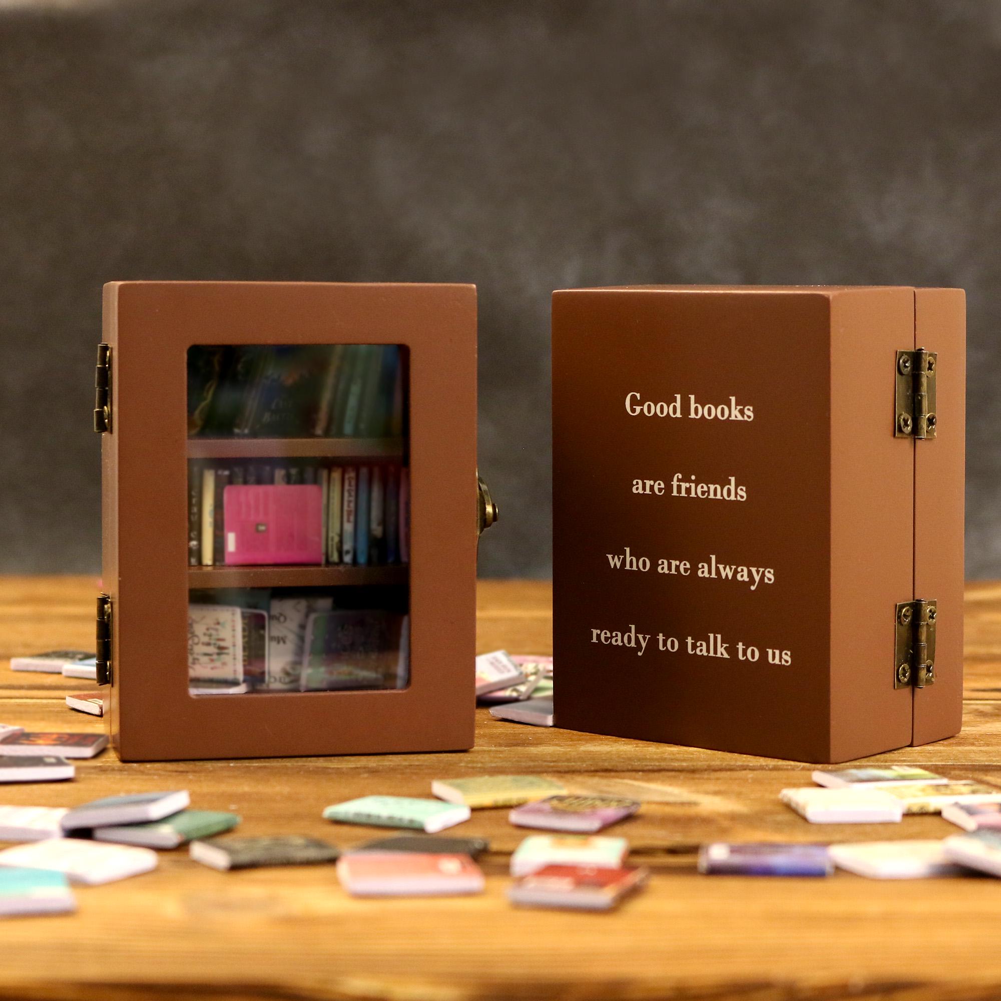 Brown & Blue Personalized Pocket Edition Anxiety Bookcase | Study ...