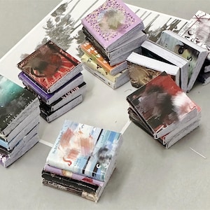 New 200 Mini Books, Bestseller Series, Miniature Bookshelf Decoration ...