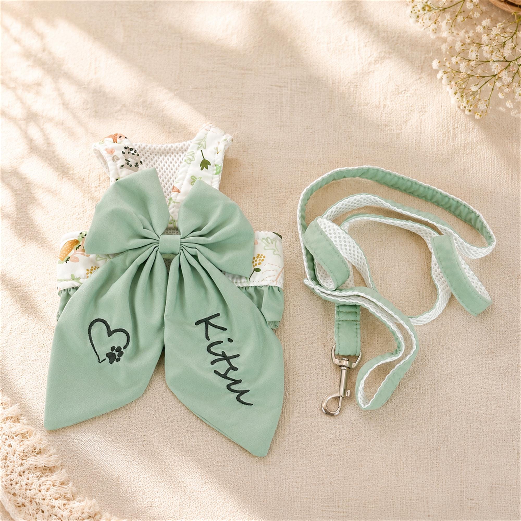 Personalized Pet Leashes, Custom Embroidered Dog Harness, Pet Name ...