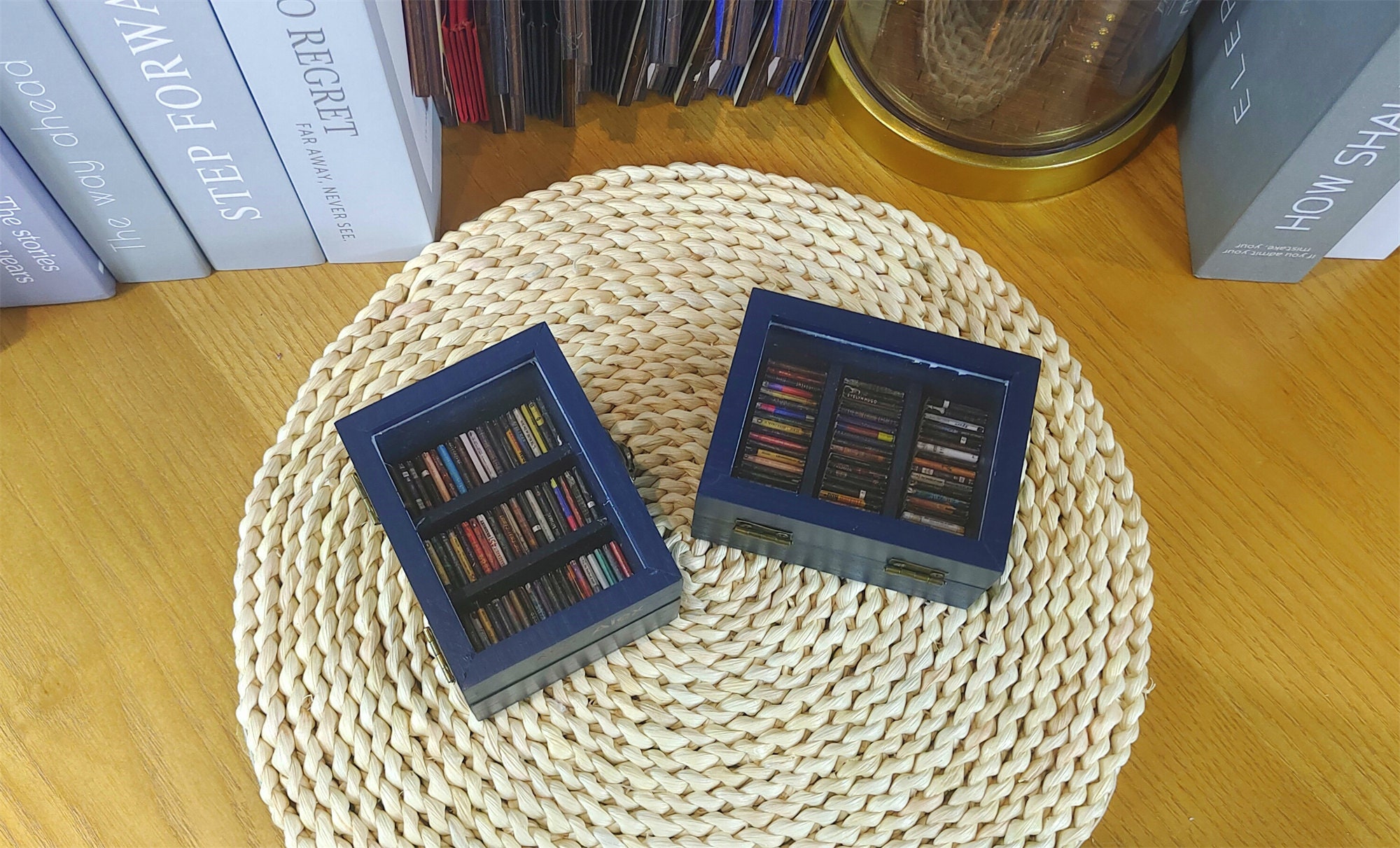 Custom Pocket Edition Anxiety Bookcase, Personalised MINI Bookcase ...