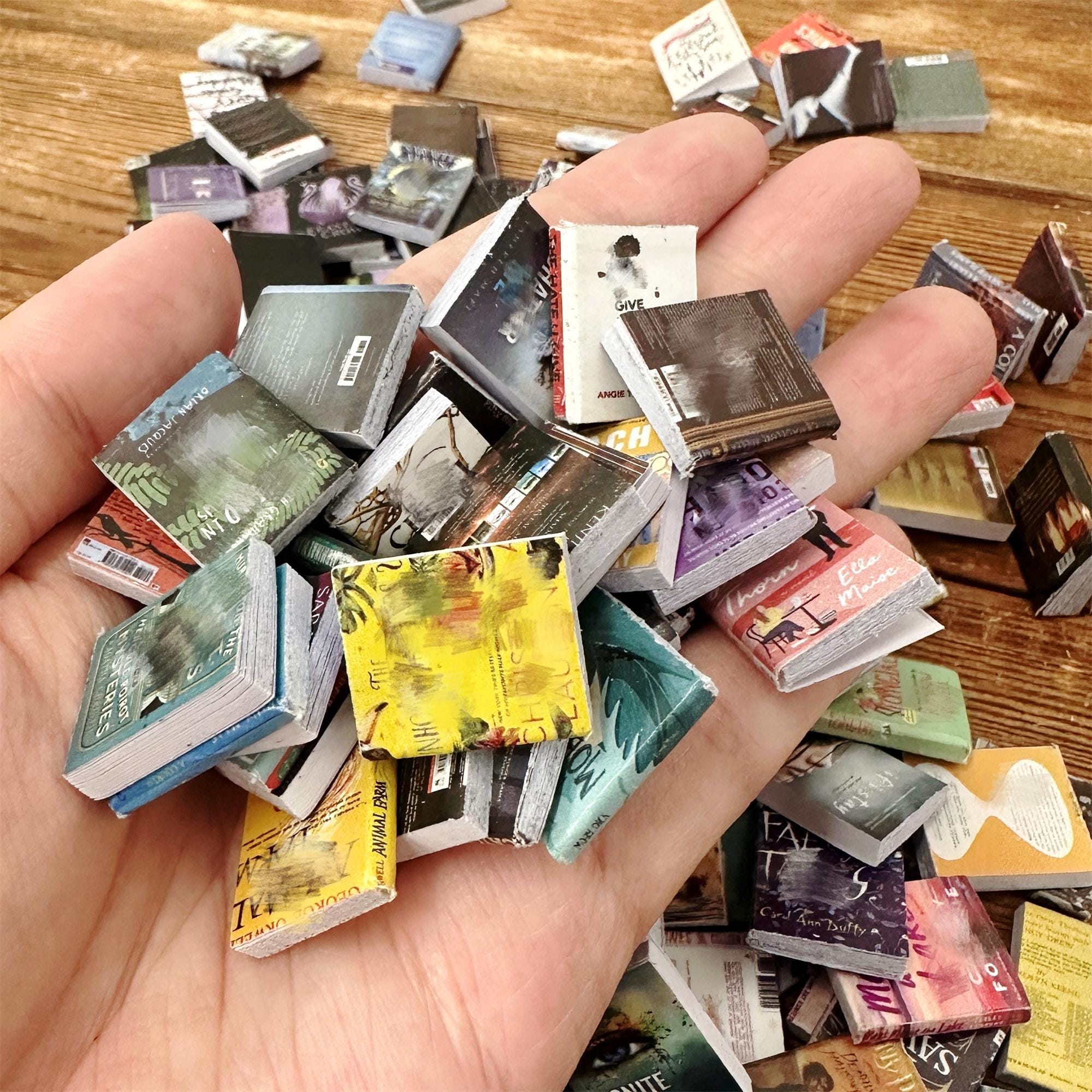 New 200 Mini Books, Bestseller Series, Miniature Bookshelf Decoration ...