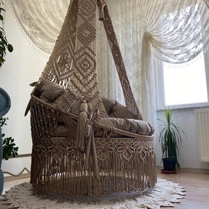 Double Macrame Swing, Double Swing. Design Rocking Chair, Double Swing ...