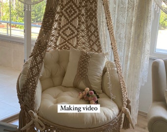 PATTERN Macrame Swing DIY Instant LINK Step-by-step Instructions ,learn Custom Design Patterns ...