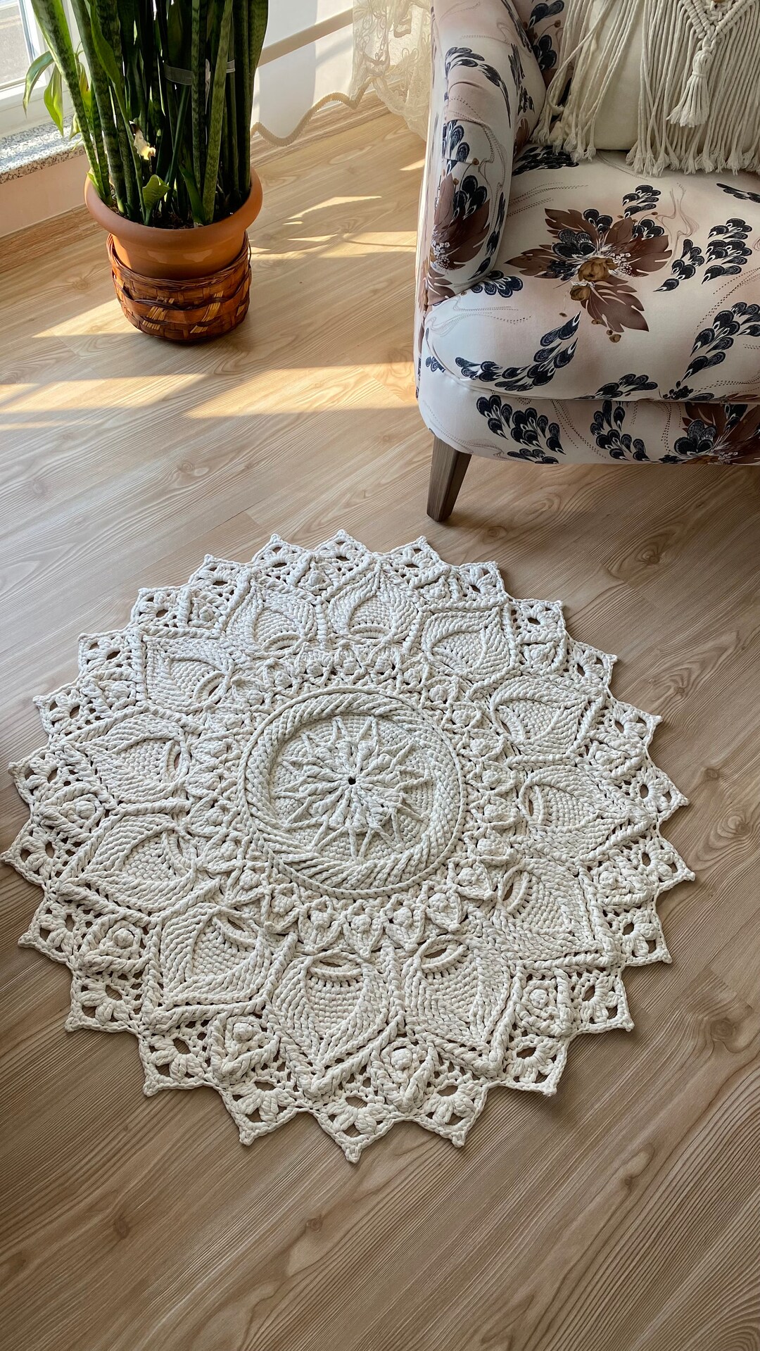 Knitted Carpet, Round Crochet, Crochet Knitted Carpet, Knitted Rug ...