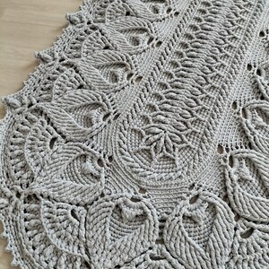 Oval Carpet Rug, Handmade Oval Crocheted Rug, Knitted Rug,brown Oval ...