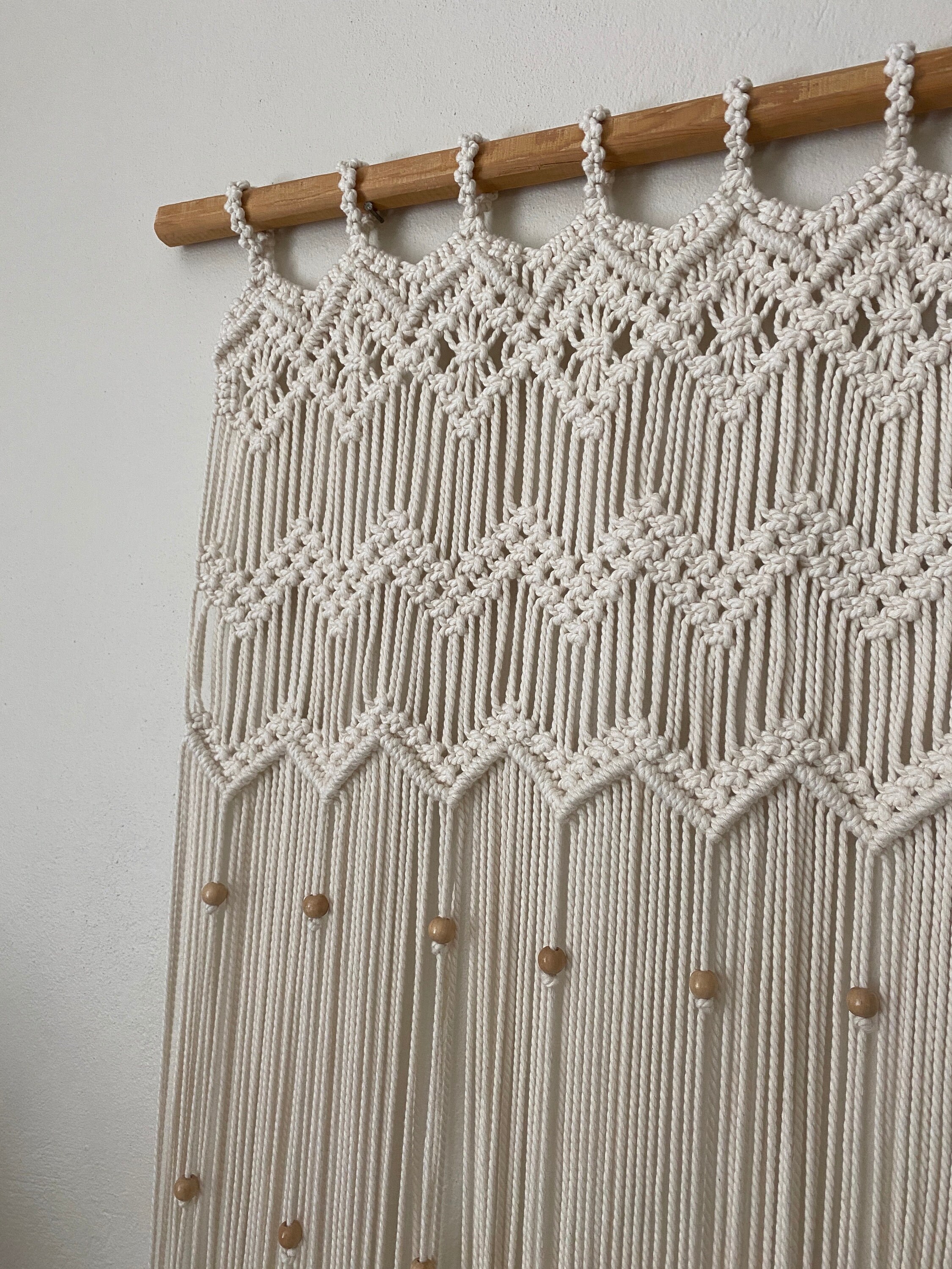 Macramé Doorway Curtains,boho Wall Hanging Curtain,for Door or Window ...