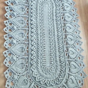 Oval Handmade Carpet Rug, Handmade Oval Crocheted Rug, Knitted Rug ...