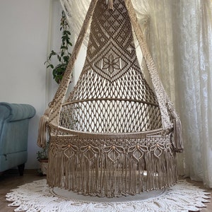 Double Macrame Swing, Double Swing. Design Rocking Chair, Double Swing ...