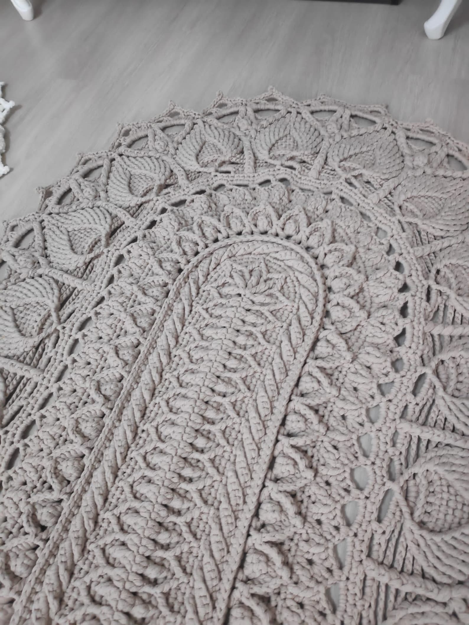 Oval Carpet Rug,handmade Oval Crocheted Rug,knitted Rug,brown Oval Rug ...