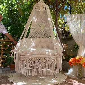 Double Macrame Swing, Double Swing. Design Rocking Chair, Double Swing ...
