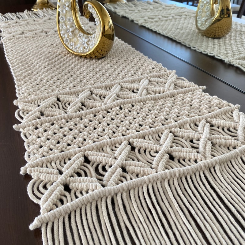 Macrame Runner - Etsy UK