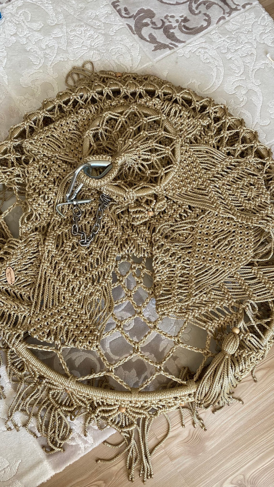 Macrame Chair Macrame Round Swing Special Design Macrame - Etsy