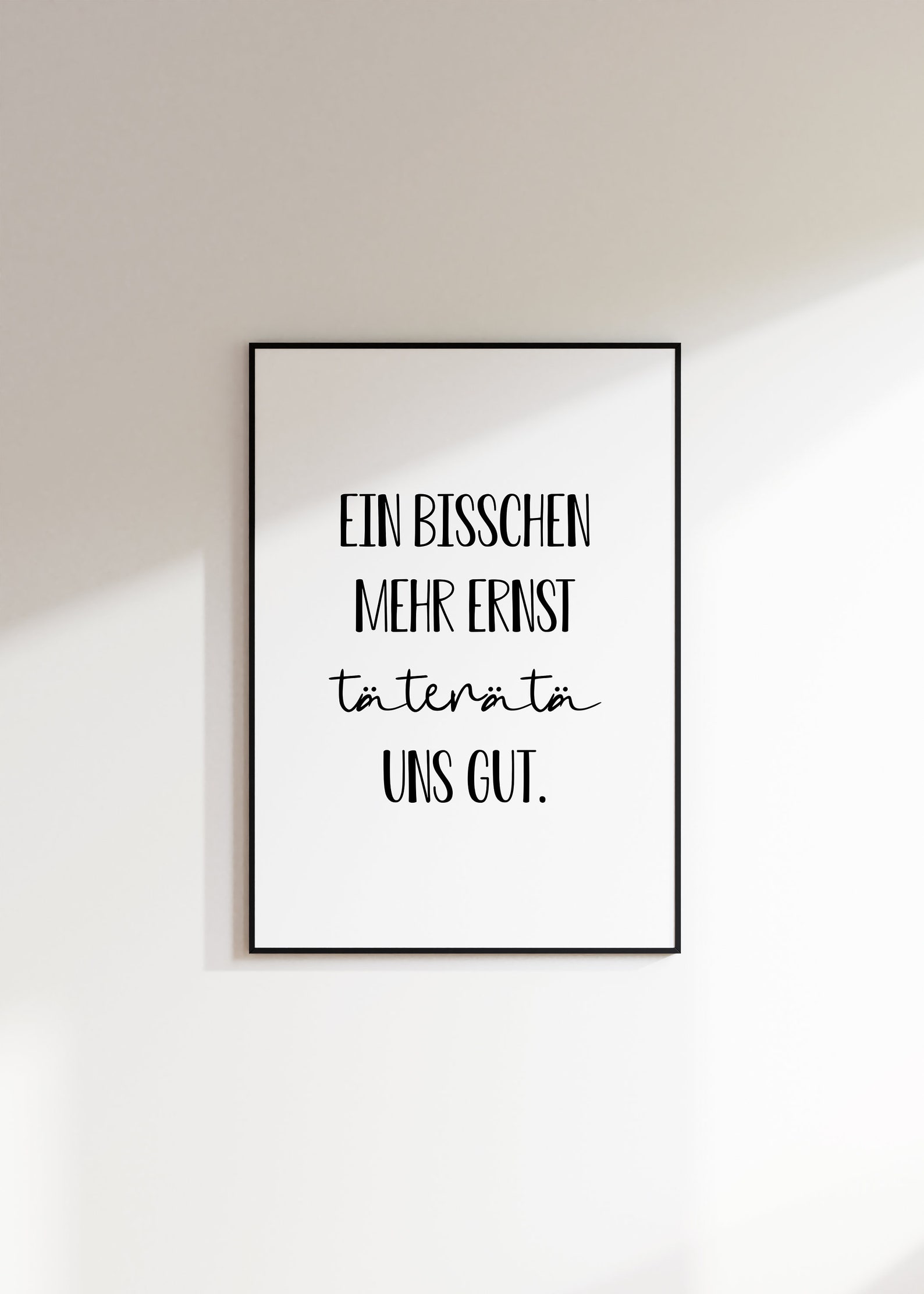 Poster Set Heute nichts erlebt auch schön Ein bisschen - Etsy.de