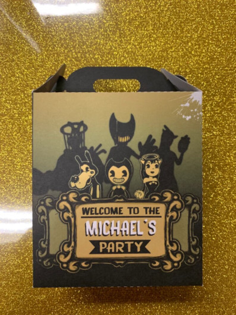 Bendy Candy Box, Bendy Party Flavor, Bendy Party Decor - Etsy
