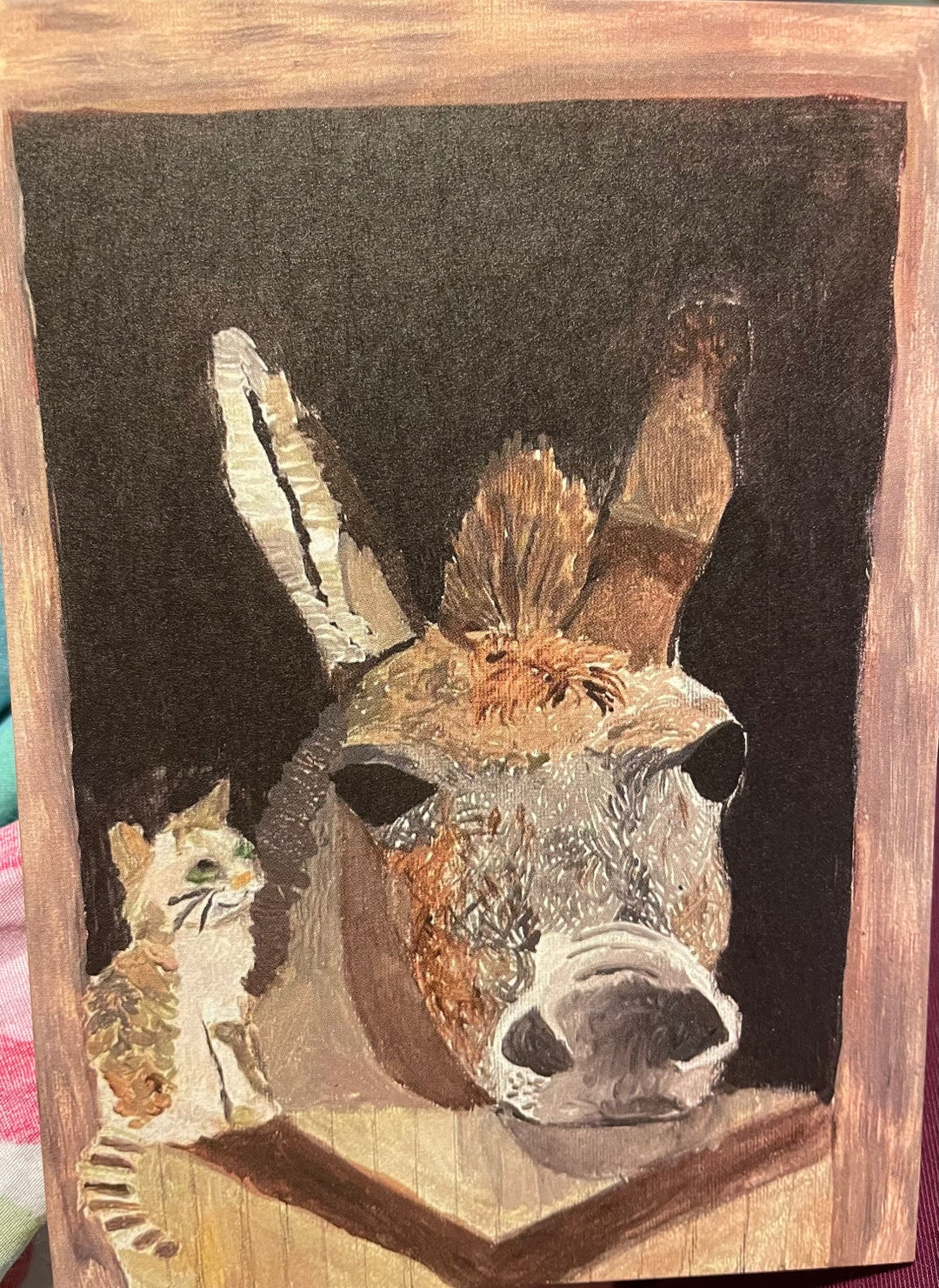 Kitten and Donkey Card - Etsy