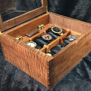 Walnut Watch Box Jewelry Box - Etsy