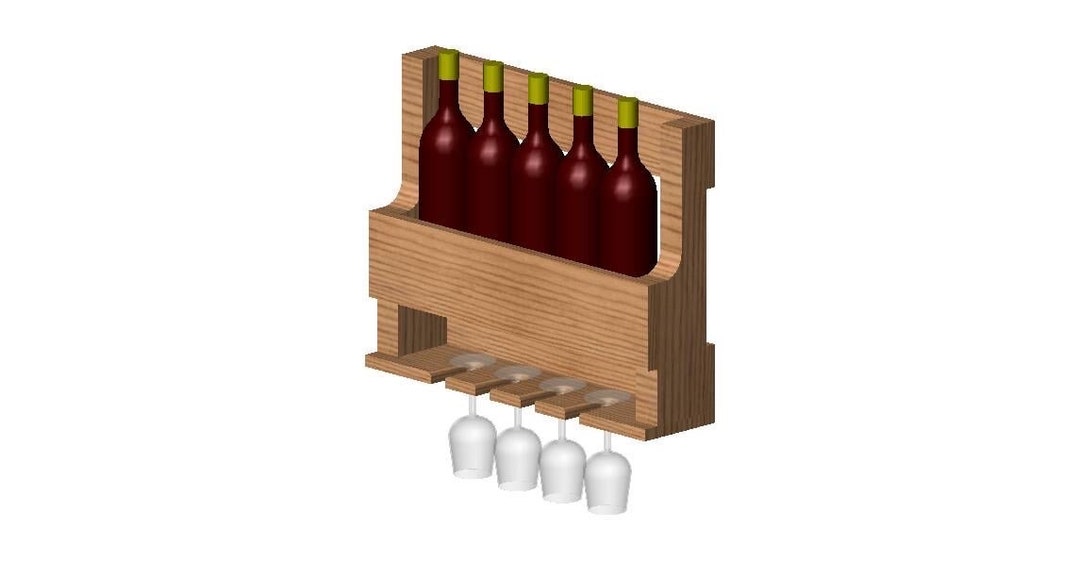 Rustic Wine Rack Plans - Etsy