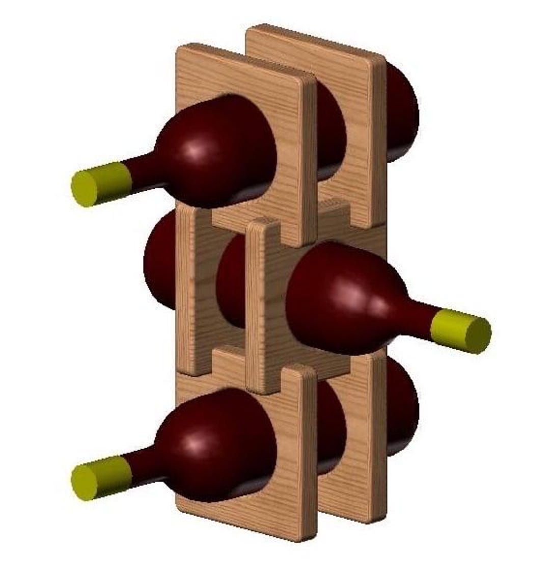 Modern Wine Rack Plans - Etsy