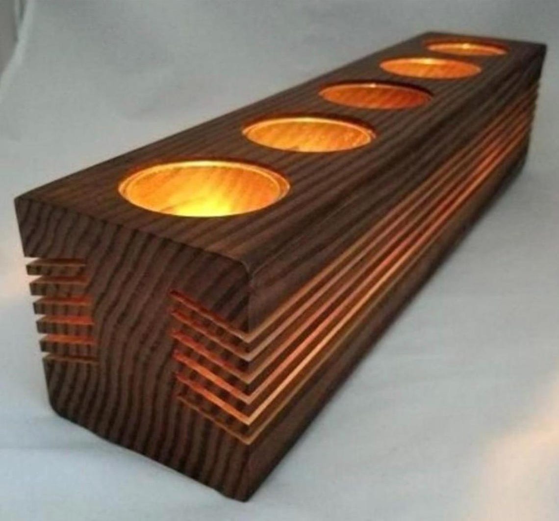 Retro Candle Holder Plans - Etsy