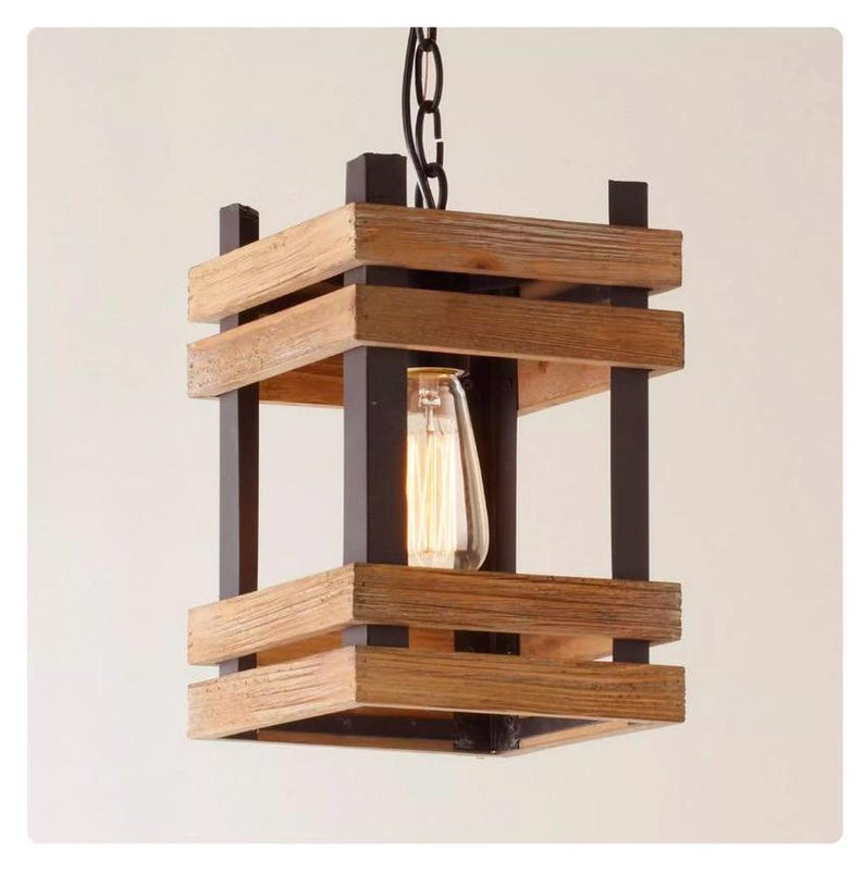 Rustic Hanging Lamp Plans - Etsy