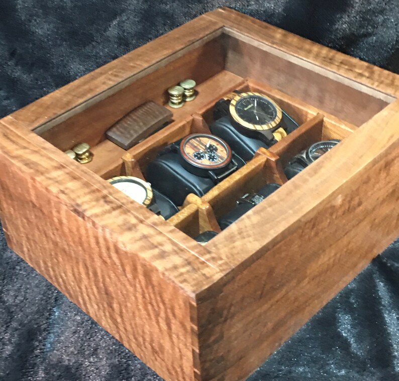 Walnut Watch Box Jewelry Box - Etsy